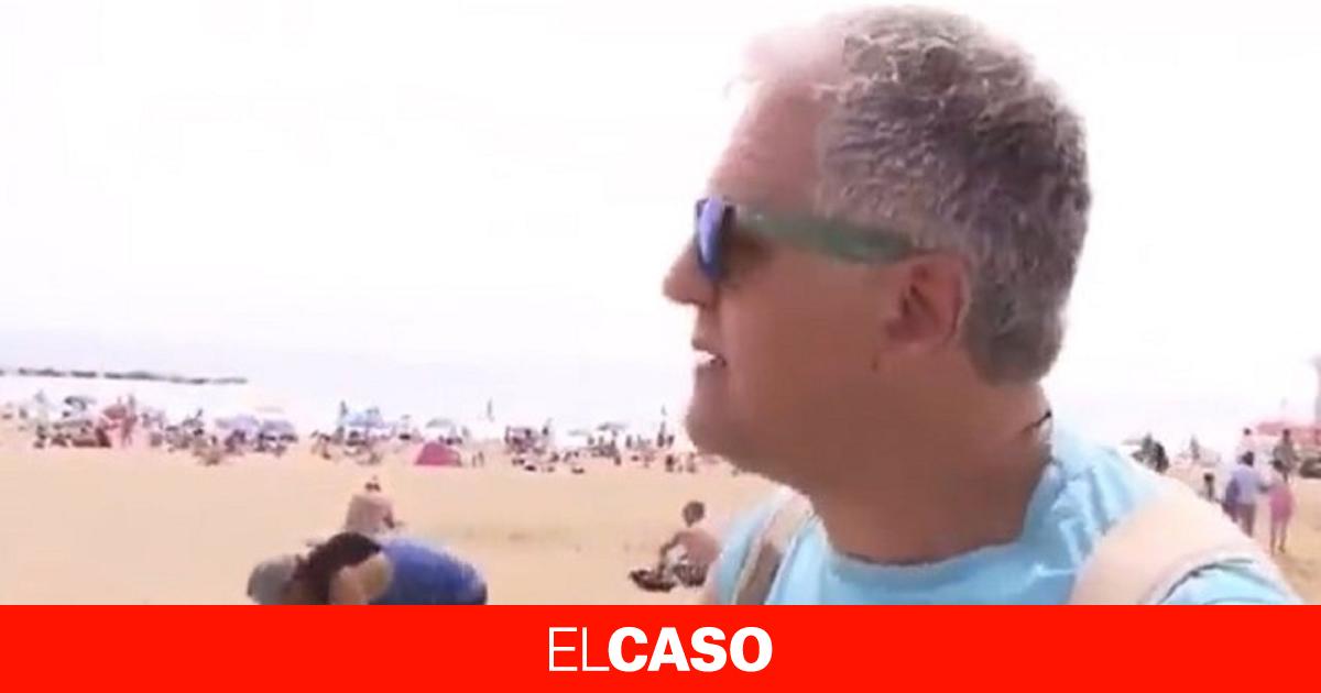 Las cámaras de televisión capturan a un ladrón robando a un hombre en ...