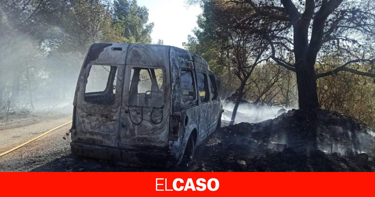 Abandona el coche en llamas y no llama al 112: detenido por provocar un incendio forestal en el ...
