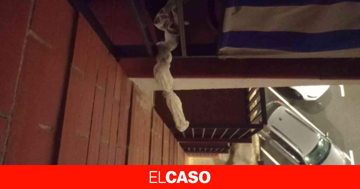 Roban en un edificio de Martorell haciendo rápel por la fachada con una sábana y colándose por ...