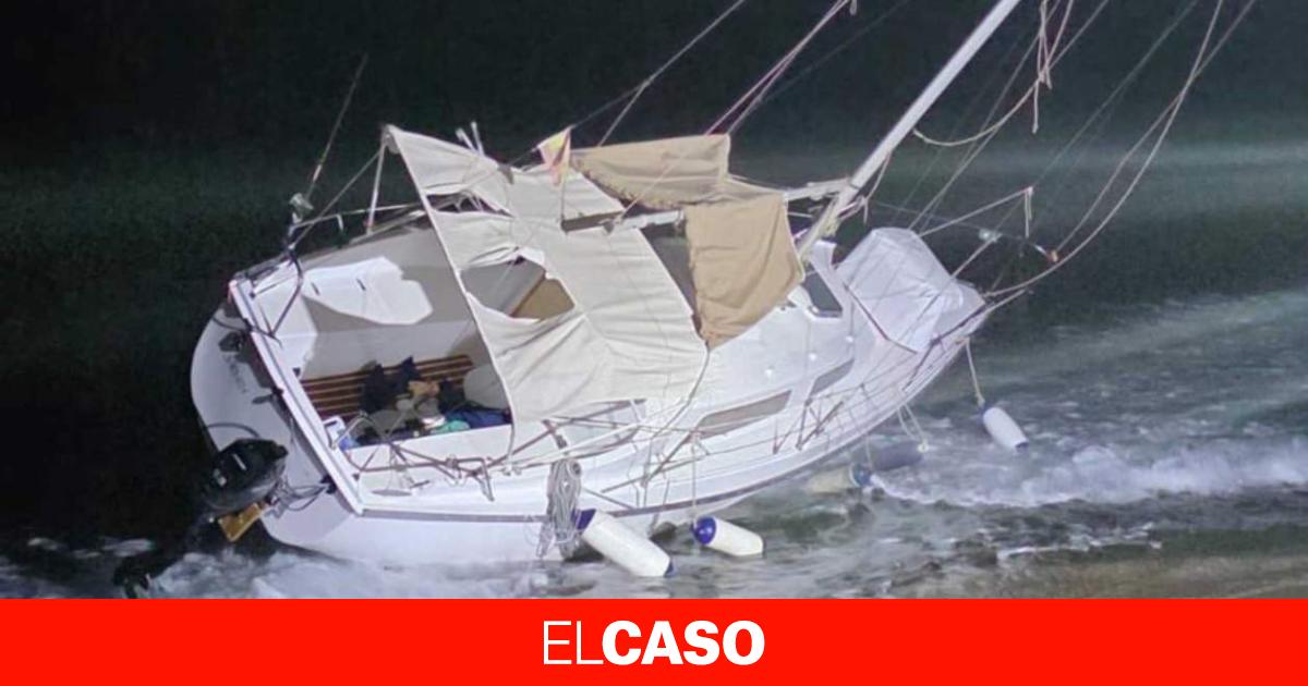 Intenta navegar amb un veler anant borratxo i l'acaba encallant a la ...